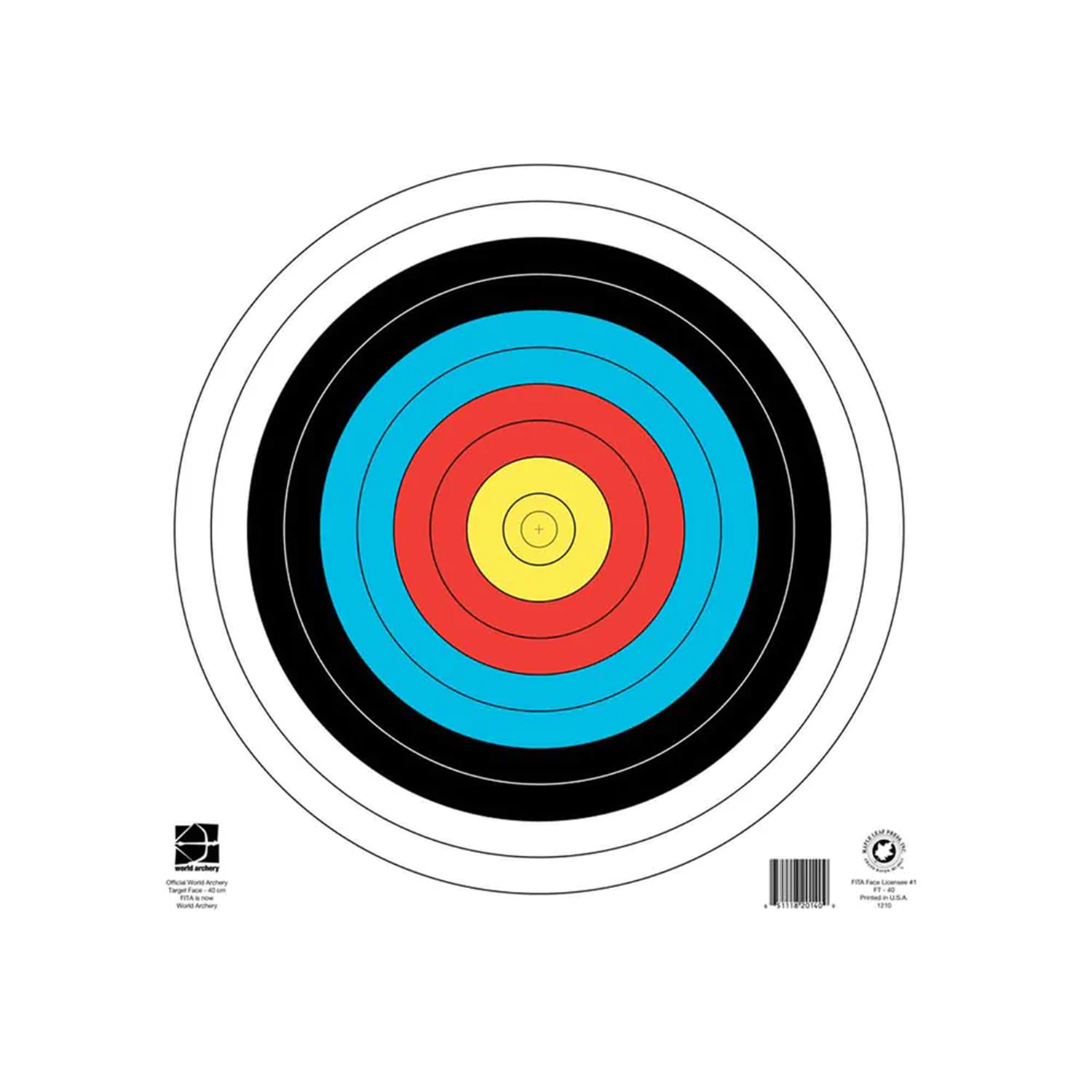 Maple Leaf 40cm Target Face – USA Archery